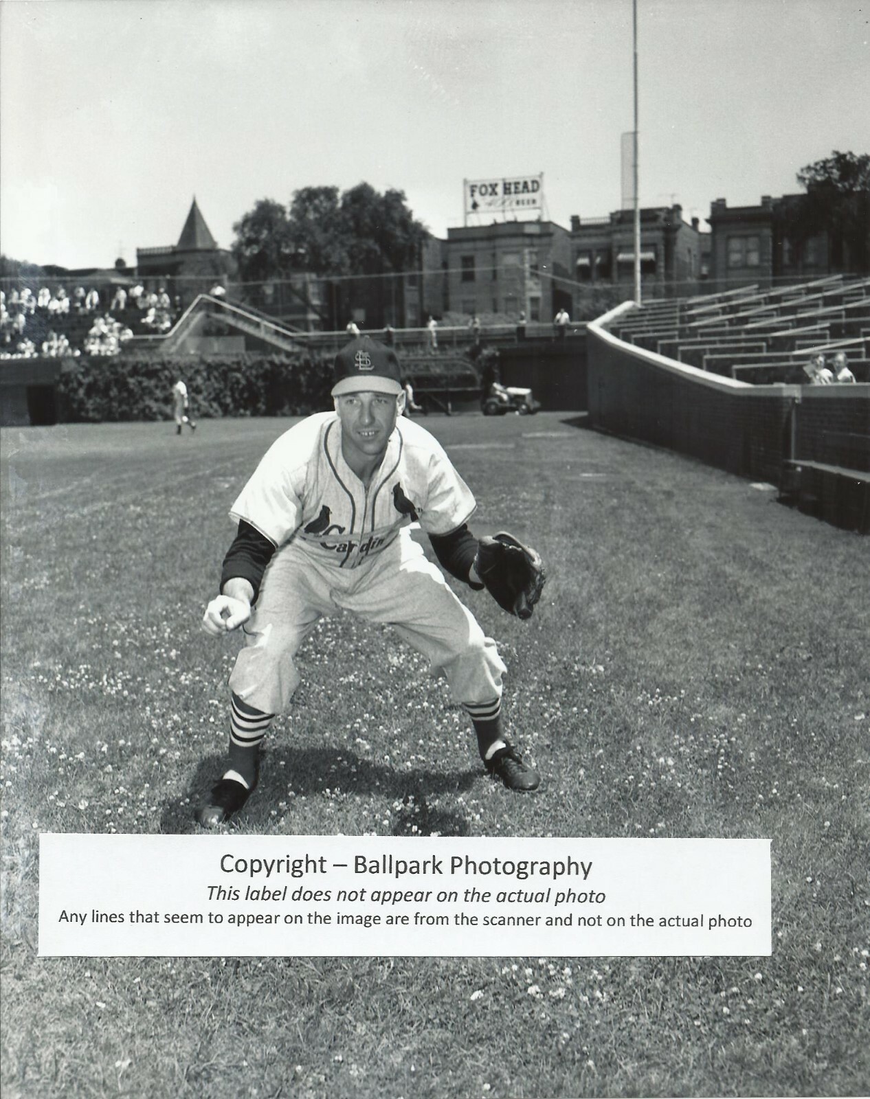 Gerry Staley St. Louis Cardinals 1952 1953 All-Star at Wrigley Field ...