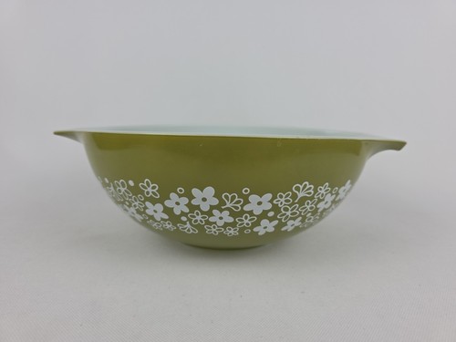Vintage Pyrex Spring Blossom/Crazy Daisy 444 4 quart Cinderella Mixing ...