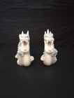 Pair of Yashimi K Porcelain Light Blue Dragon & 7 Lucky Gods Figurines ...