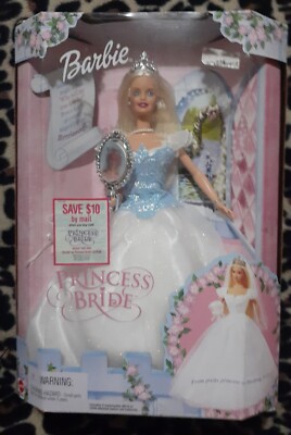 New In Box Vintage Collectable 1999 Mattel Princess Bride Barbie Doll ...