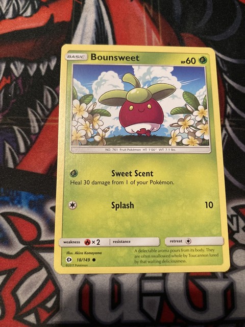 Pokémon TCG Bounsweet Sun & Moon Base Set 18/149 Regular Common for ...
