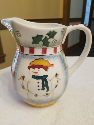 Pfaltzgraff Holiday Magic Pitcher 7 3/4 in - 48 OZ - Great Condition ...