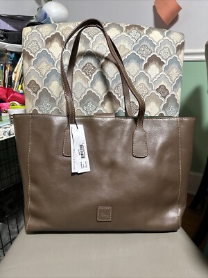 Dooney & Bourke Florentine Leather Ashton Tote ~ Elephant | eBay