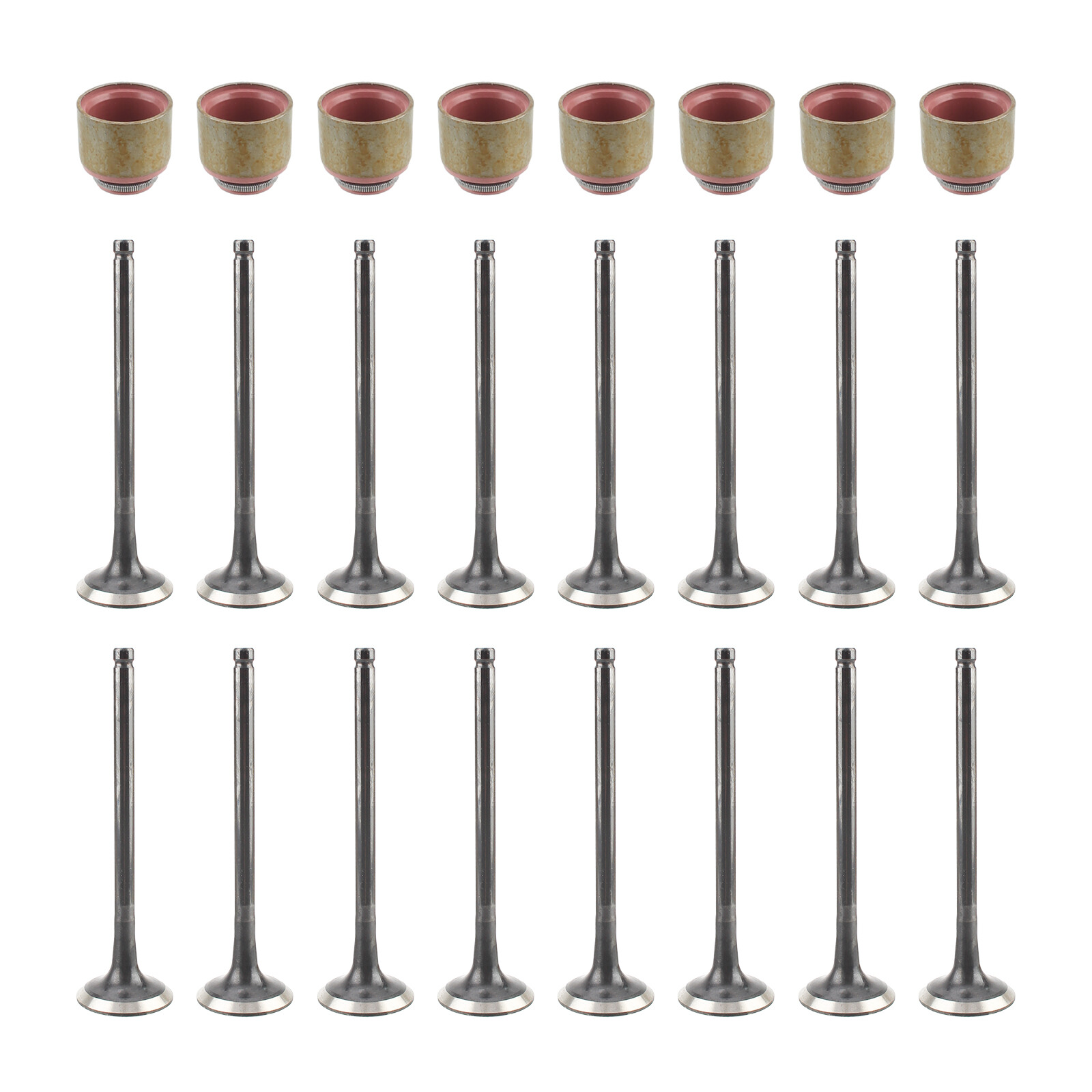 Fits Kia Accent Veloster Rio Soul 1.6L Intake & Exhaust Valves + Steam ...