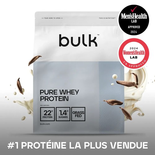 Bulk - Protéine en poudre - Pure Whey - Gout Vanille 1kg | eBay