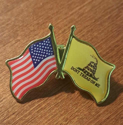 American Flag / Don't Tread On Me Lapel Pin Combo | eBay