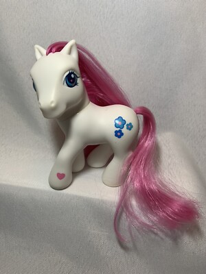 G3 My Little Pony Blossomforth Hasbro MLP Pink Hair Blue Flowers ...