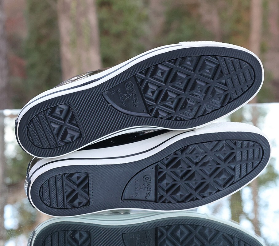 Converse All Star Chuck Taylor Hi Men’s Size 11 Black Patent Leather ...