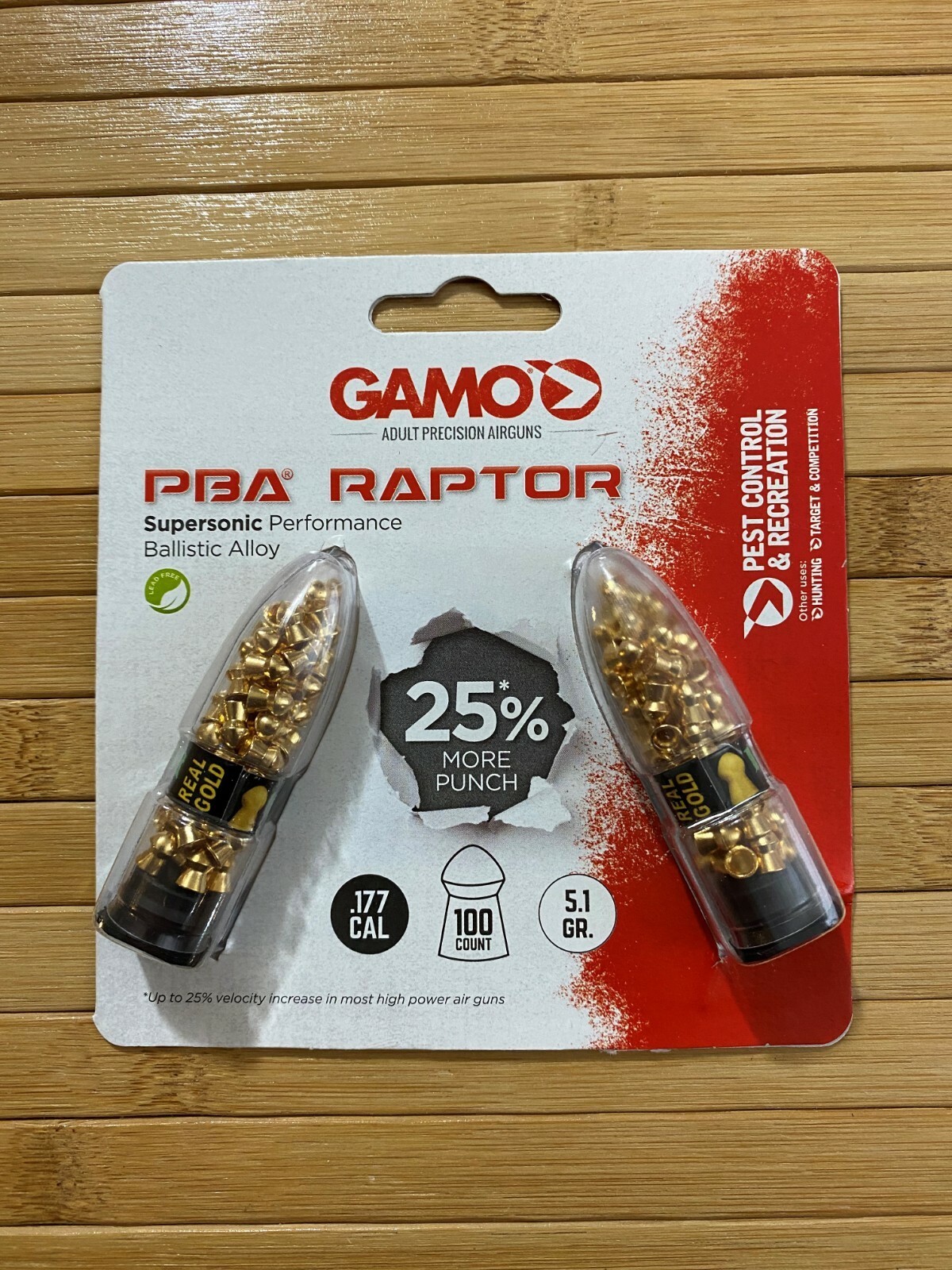 GAMO PBA RAPTOR PELLETS .177 CALIBER - 100 CT - 632264454 - PEST ...