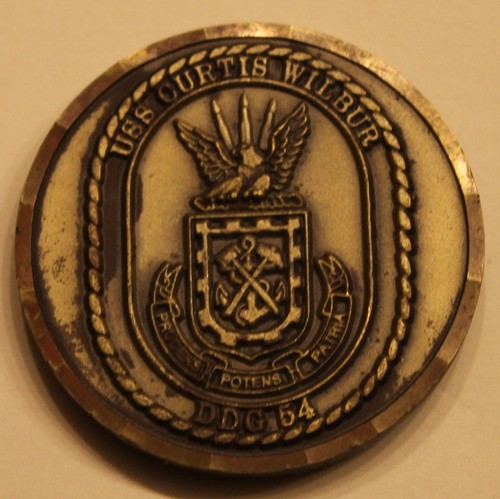 USS Curtis Wilbur (DDG-54) Navy Challenge Coin | eBay Australia