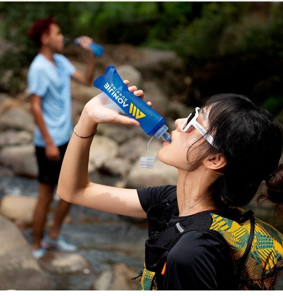 Water Soft Flask Collapsible TPU Water Bottles, 250ml/8oz for Hydration ...