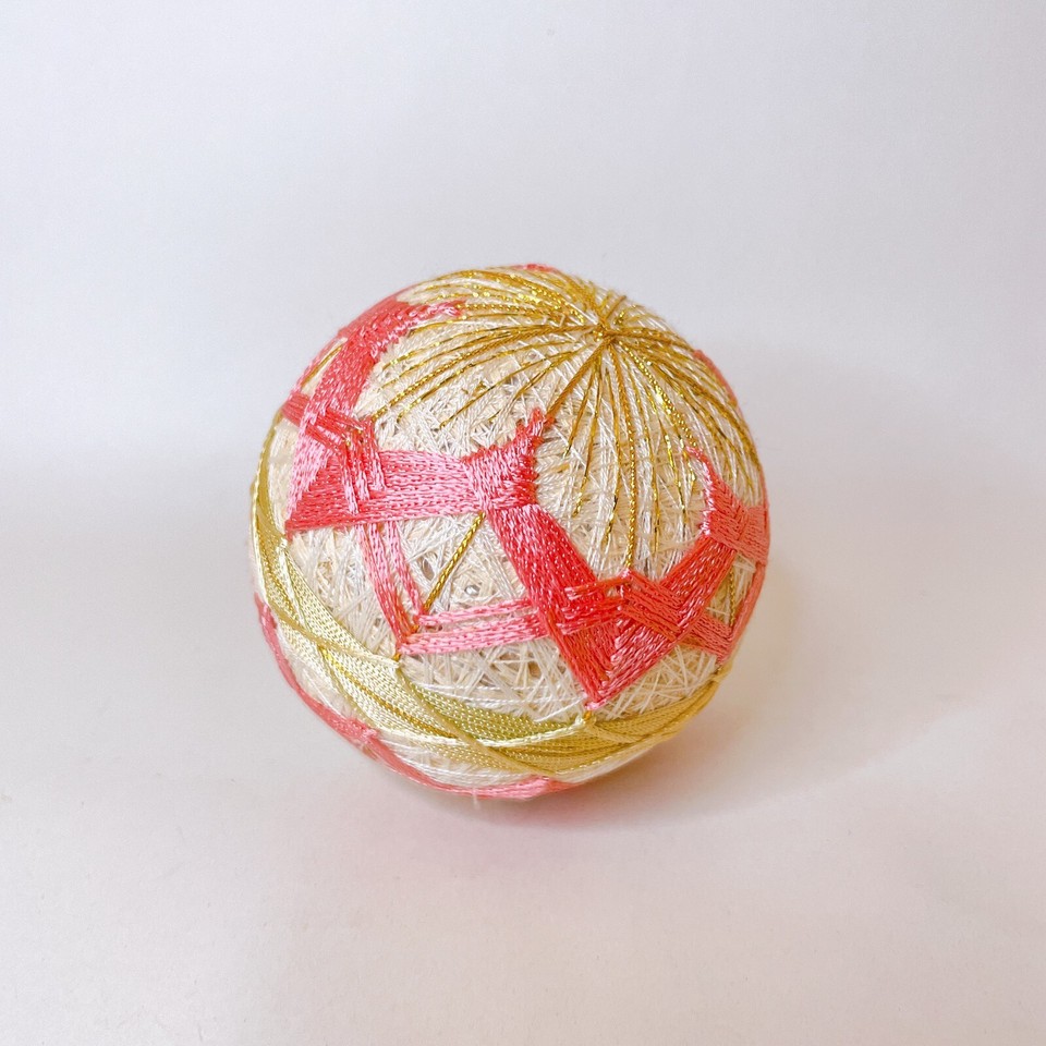 Vintage Japanese Temari Ball – Handcrafted Folk Art Embroidered ...