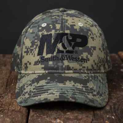 M&P by Smith & Wesson *GREEN DIGITAL CAMO* Twill Back CAP HAT *NEW w ...
