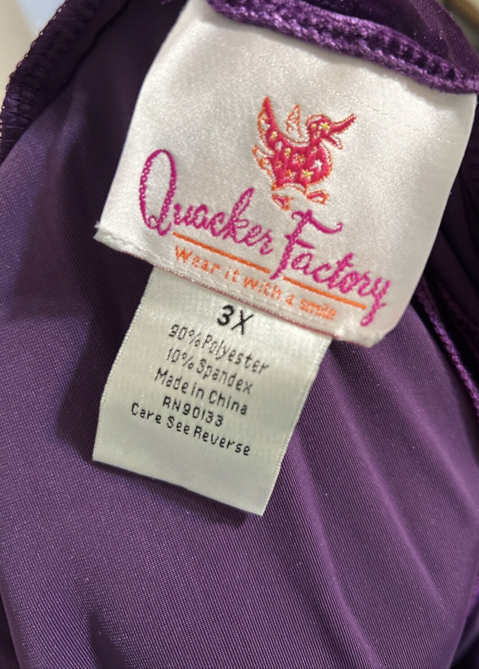 Quacker Factory Stretch Velvet Pull-on Skirt 3x | eBay
