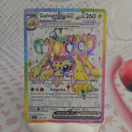 Pokémon TCG - Galvantula EX 159/142 - Stellar Crown - Holo Ultra Rare ...