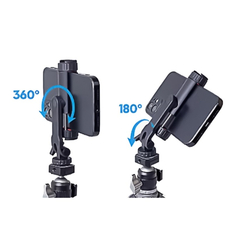 Adjustable Cell Phones Clamp Holder Mobile Phones Tripods Adapter for ...