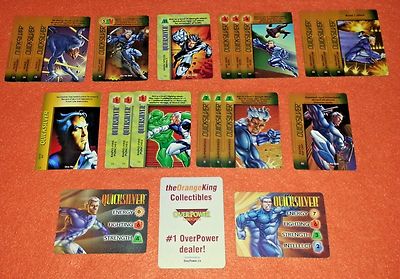 OVERPOWER Quicksilver PLAYER SET 2 hero IQ 18 sp High Speed Impact +1 ...