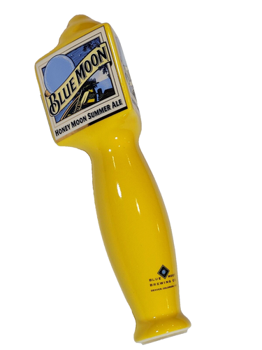 BLUE MOON Honey Moon Summer Ale Yellow Beer Tap Handle | eBay