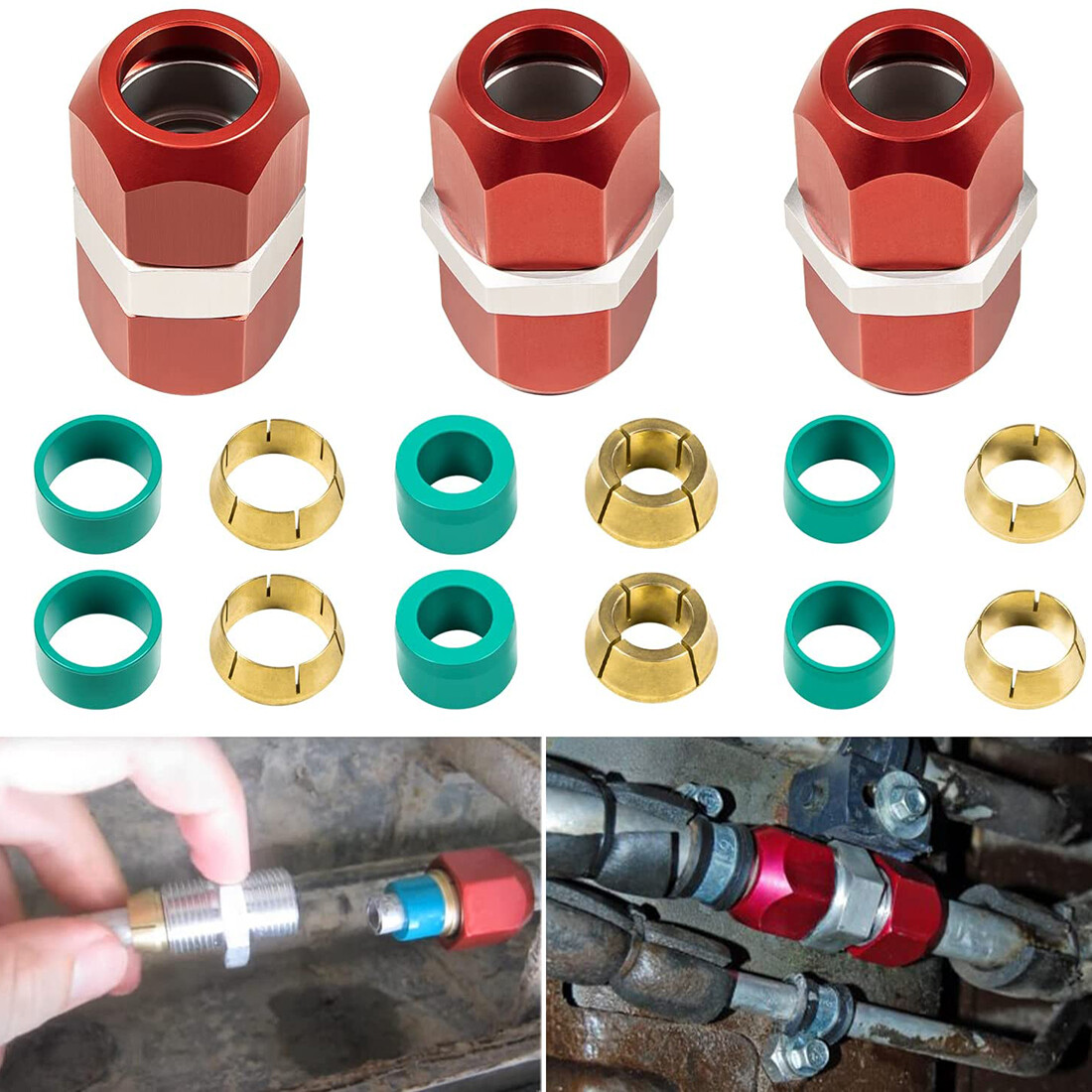 Line Splices A/C Air Conditioning Repair Splice Connector for 5/8" 3/8 ...