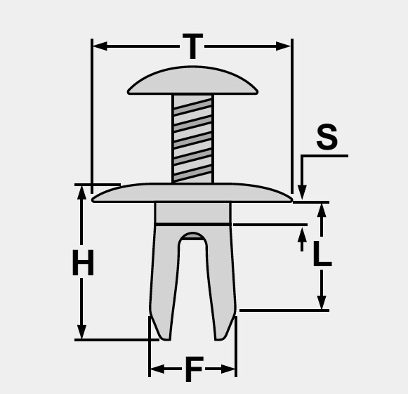 10x Mercedes/Smart Stoßstange Spreizniete Befestigung Clips Autoclips ...