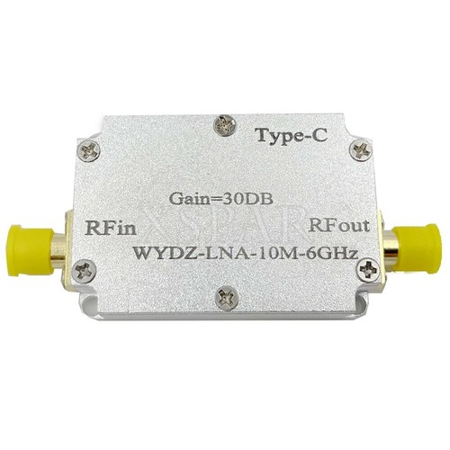 10M-6GHz LowNoise Amplifier 30DB HighFlatness LNA Amp RF Signal Driving ...