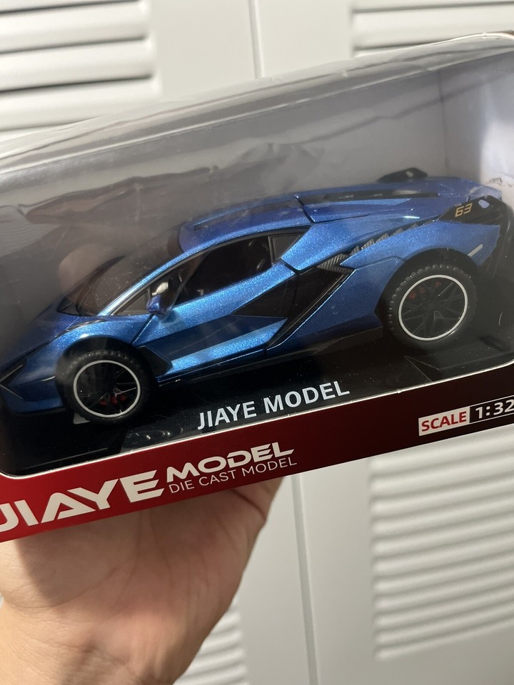 Jiaye Model Blue Lamborghini Collectible Toy Car | eBay