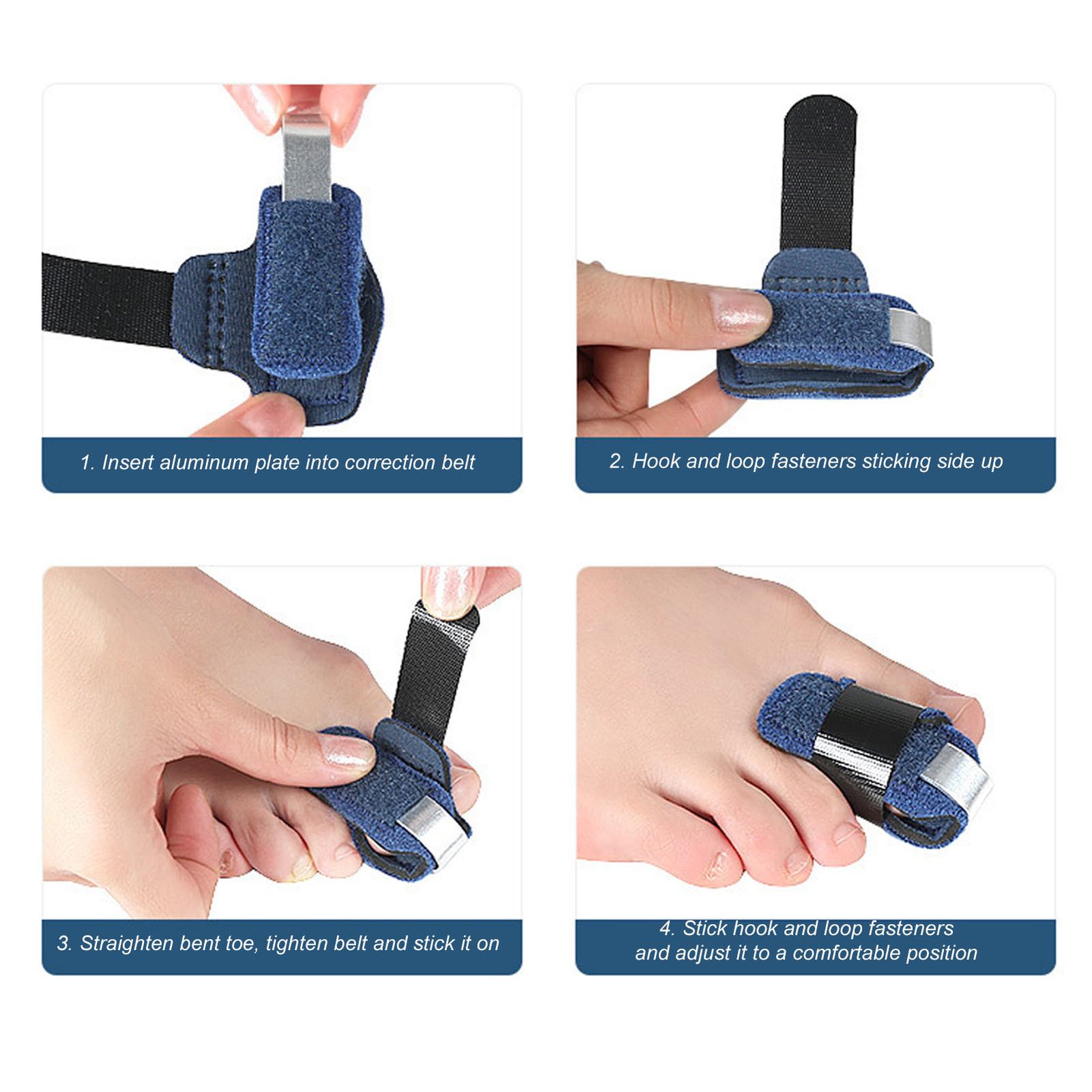 (Left)Finger Stabilizer Support Splint For Broken Fingers Straightening ...