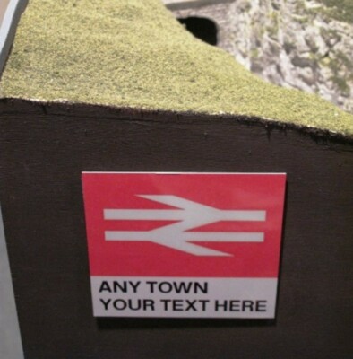 Personalised Model Railway Sign / Customised British Rail Station ...