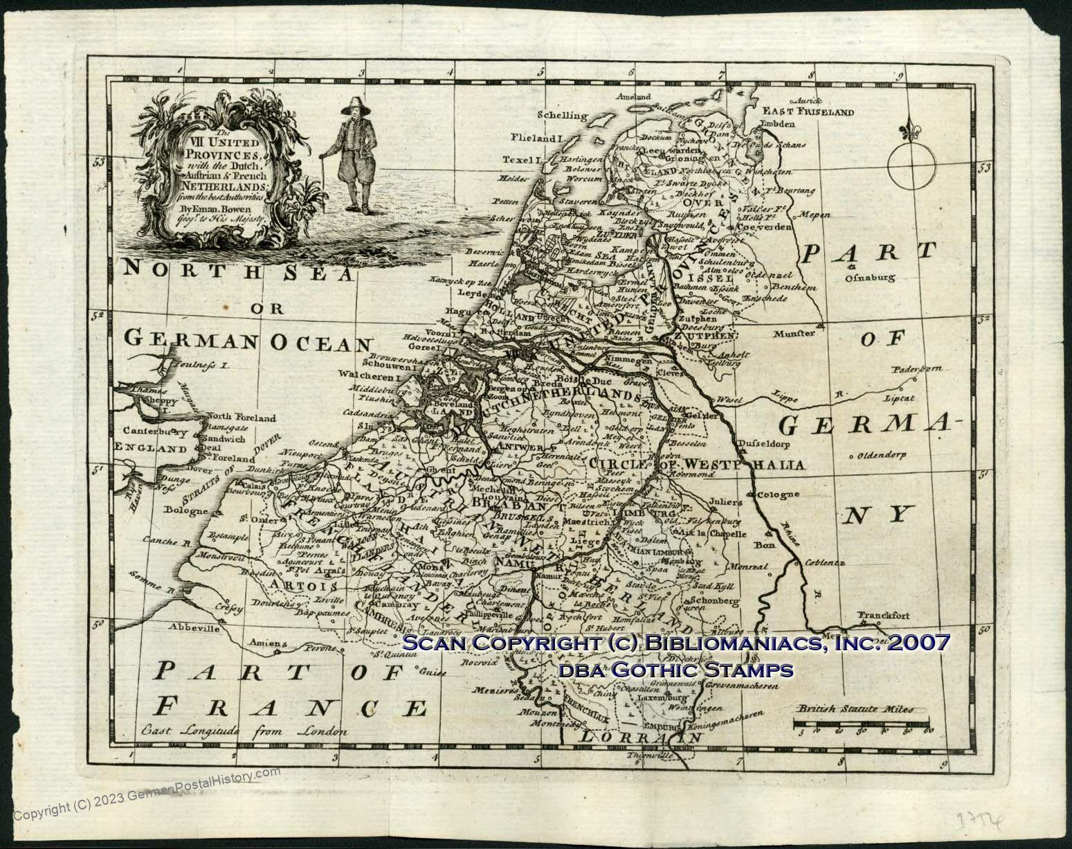 Netherlands Belgium Austrian Provinces 1754 Map 31994 | eBay