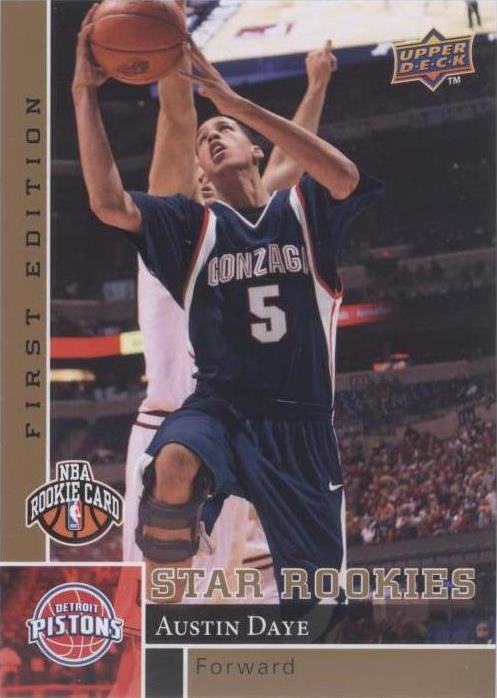 2009-10 Upper Deck First Edition - Star Rookies Austin Daye #194 Gold ...