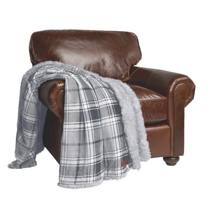 Orvis Cozy Luxe Throw Blanket, 60" x 70" Velvet Plush Reverse to Faux ...