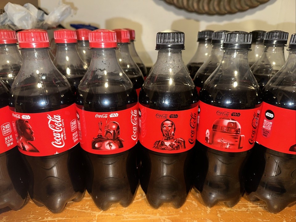 COCA COLA STAR WARS limited edition Characters 2025 C-3PO R2D2 Luke ...