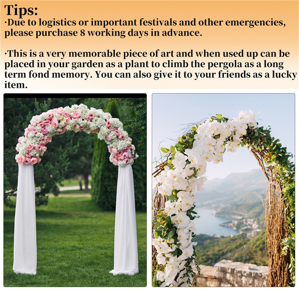 Wedding Bridal Floral Background Arch Outdoor Anti-rust Metal Garden ...