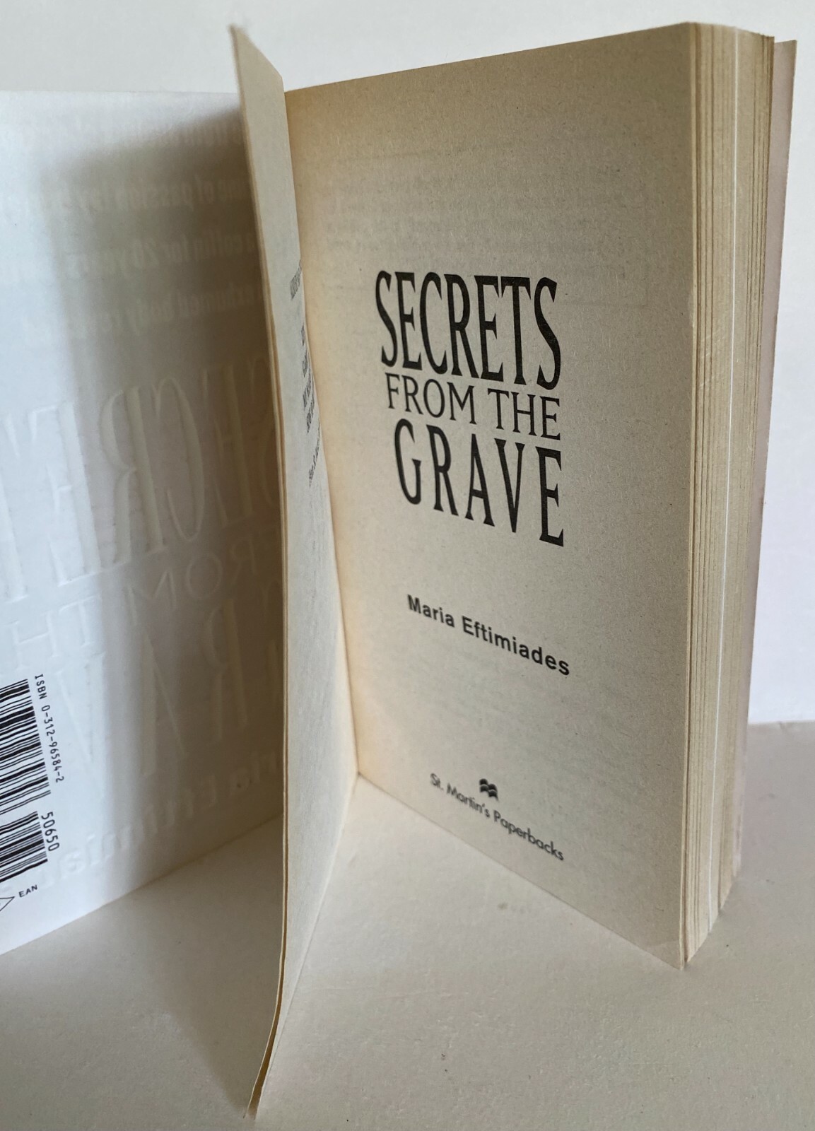 Secrets from the Grave Maria Eftimiades PB VGC 1998 True Crime book ...
