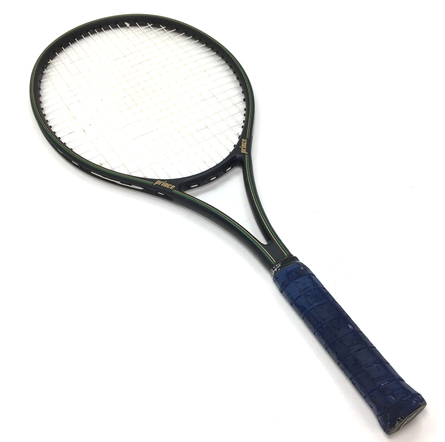 Vintage Prince Tennis Racquet Racket Graphite Comp 4 1/2" Green Brown ...