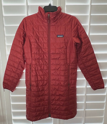 NEW Patagonia Women's Nano Puff Parka Molten Lava Small | eBay