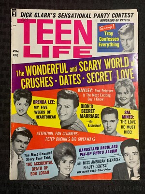 1963 June TEEN LIFE Magazine VG+ 4.5 Heyley Mills / Brenda Lee / Dick ...