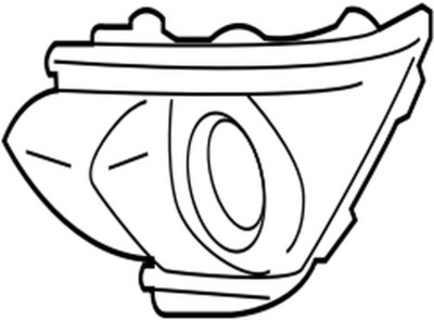 6402A390 Mitsubishi Garnish, fr bumper, rh 6402A390, New Genuine OEM ...