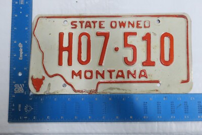 MONTANA MT LICENSE PLATE TAG - STATE OWNED - H07-510 | eBay
