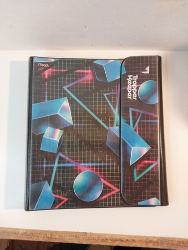 Mead Original Trapper Keeper Retro Binder Portfolio Folders Geometric ...