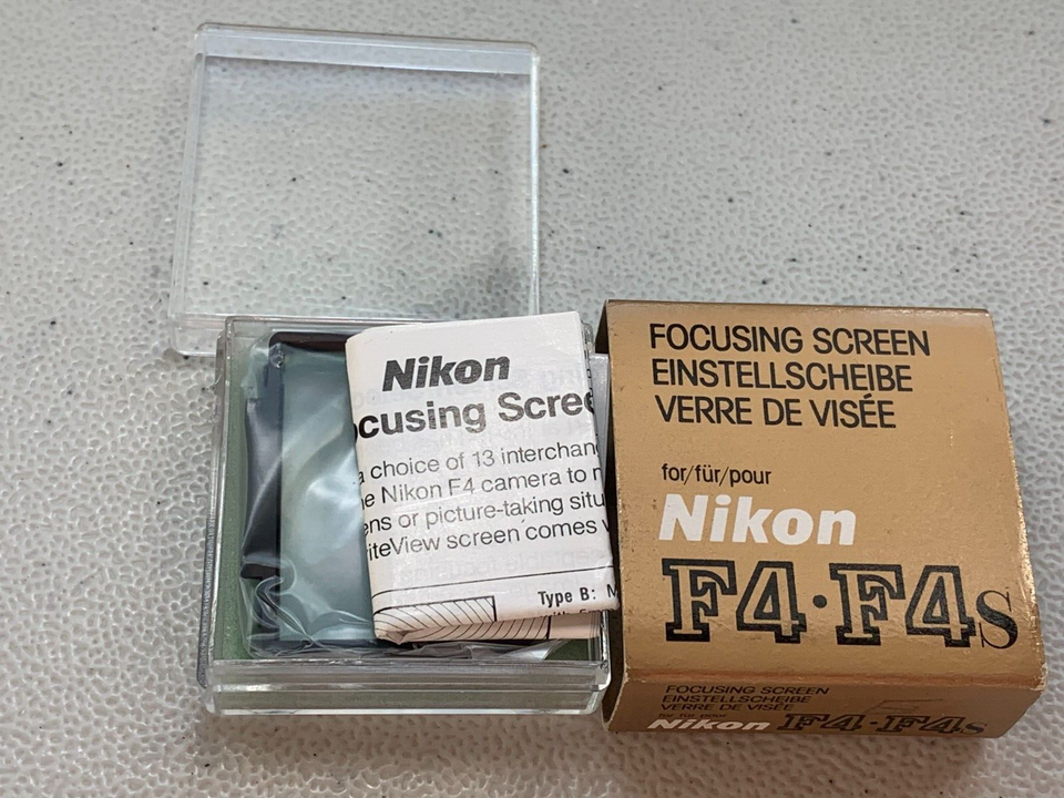 Nikon Focusing Screen Type B for Nikon F4/F4S NEW OPEN BOX | eBay