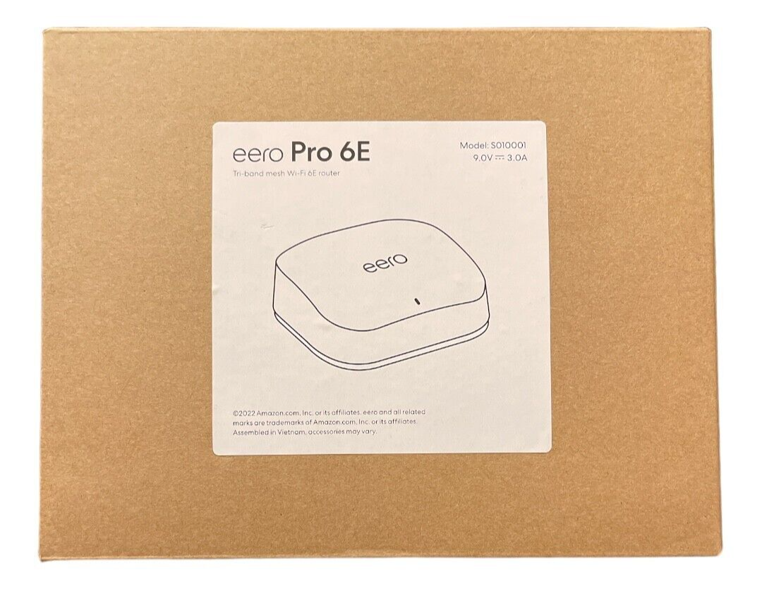 eero Pro 6E Tri-Band AXE5400 Wi-Fi 6E Mesh Router - White for sale ...