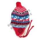 Winter Peruvian Ear Flap Ski Hat Beanie Cap Snow Flakes Color RANDOMLY ...
