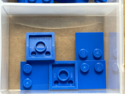 LEGO Parts - Blue Tile, Modified 2 x 2 with Studs on Edge - No 33909 ...