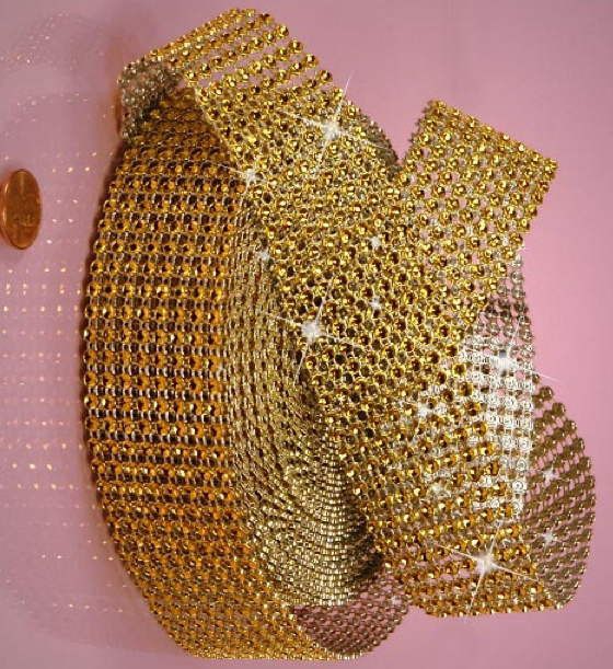 DIY Jewel Ribbon Mirrors DIamond Pyramids some adhesive. Fabric Gifts ...