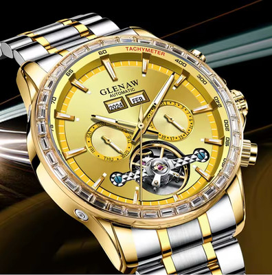 GLENAW Mechanical Watch Men's Automatic Watch For Men Watch Waterproof ...