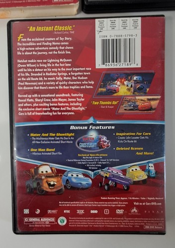 Cars Movies Two DVDs Widescreen & Fullscreen Disney Pixar 2006 Rated G ...