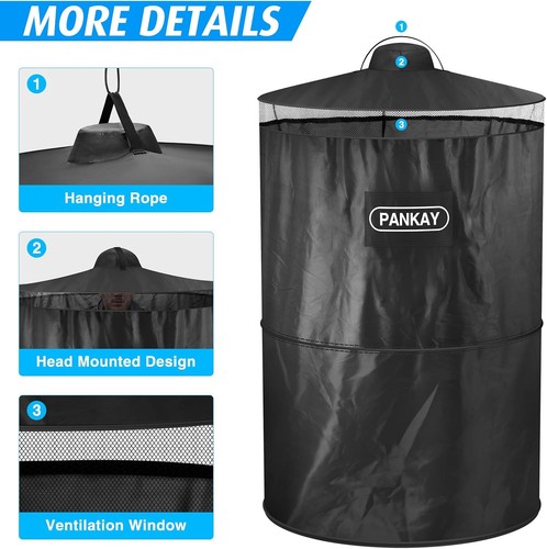 PANKAY Pop Up Privacy Tent, Portable Outdoor Camping Bathroom Toilet ...