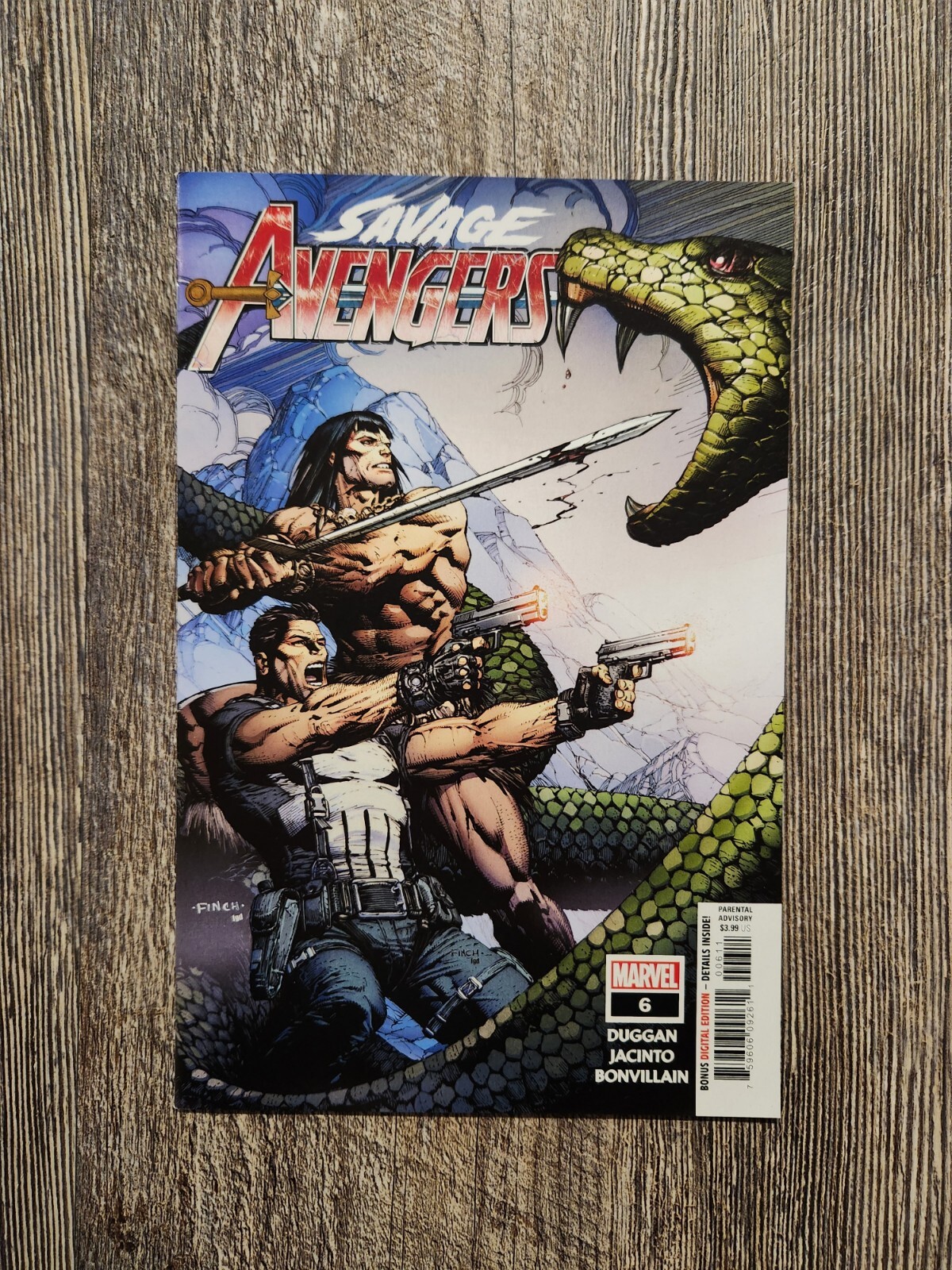 SAVAGE AVENGERS #6 PUNISHER 2019 DAVID FINCH COVER MARVEL COMICS ☠️☠️☠️ ...