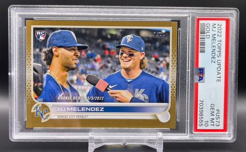 MJ Melendez 2022 Topps Update Rookie Gold /2022 PSA 10 GEM MINT US73 ...